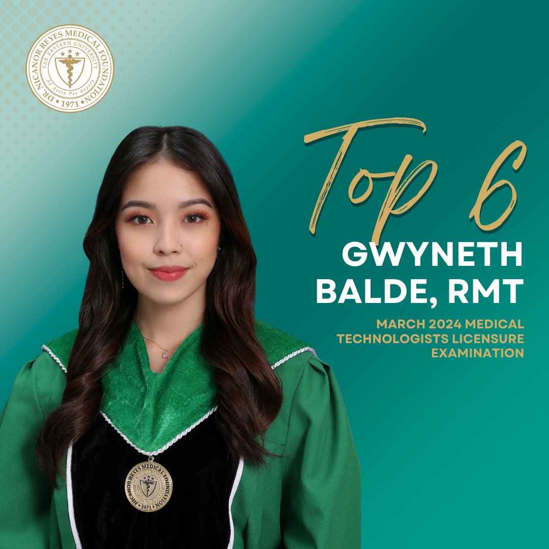 FEU-NRMF Alumna Top 6 in 2024 MedTech Board Exam – FEU-NRMF Med Tech ...